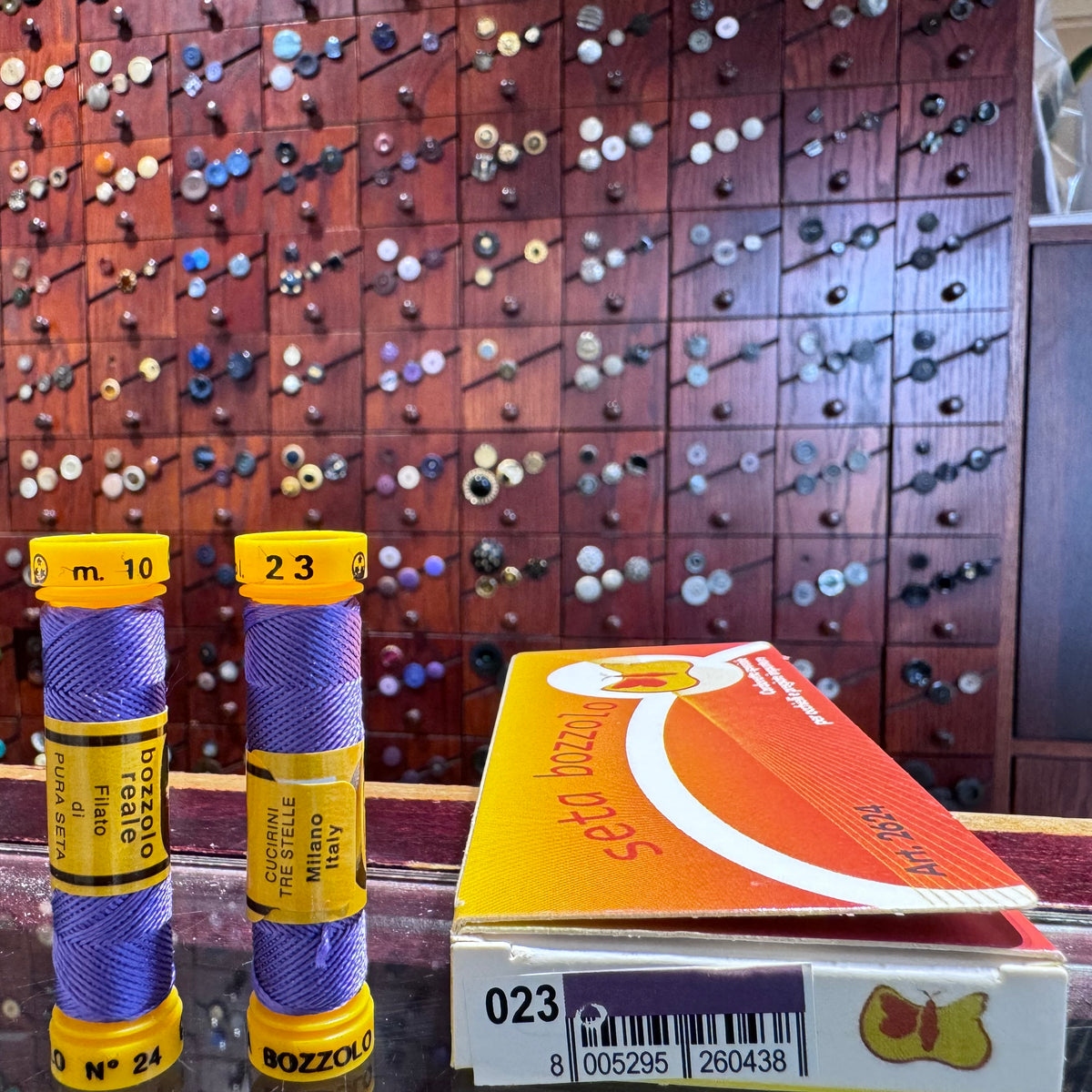 Cadberry Purple #023 - Seta Bozzolo Buttonhole Silk Twist / 10m spool ...