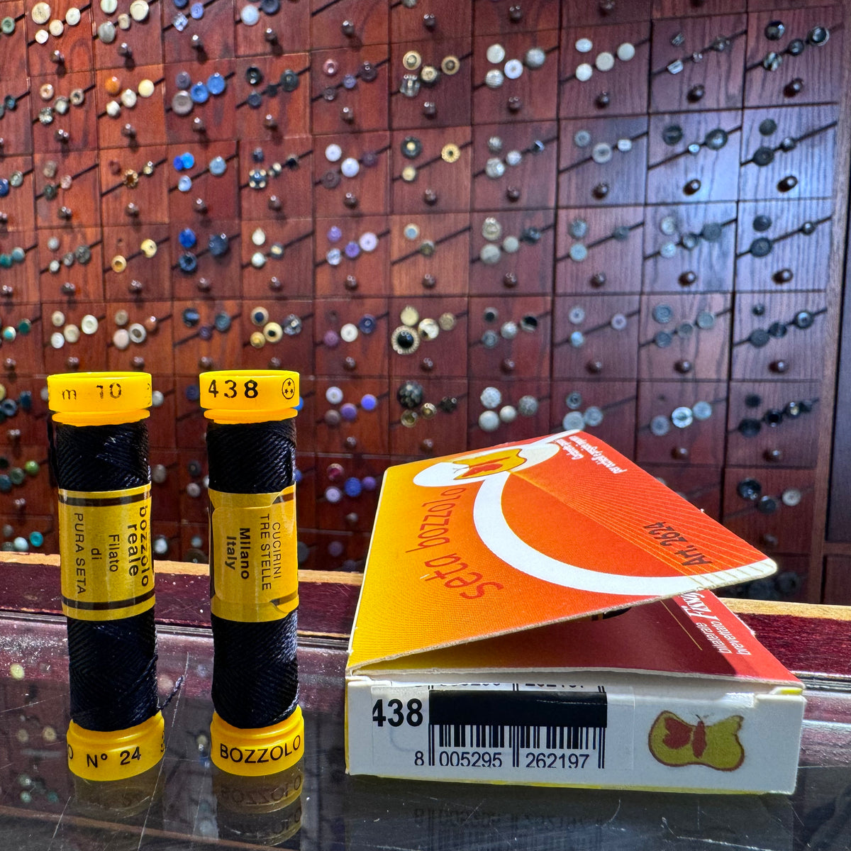 Midnight Blue #438 - Seta Bozzolo Buttonhole Silk Twist / 10m spool ...