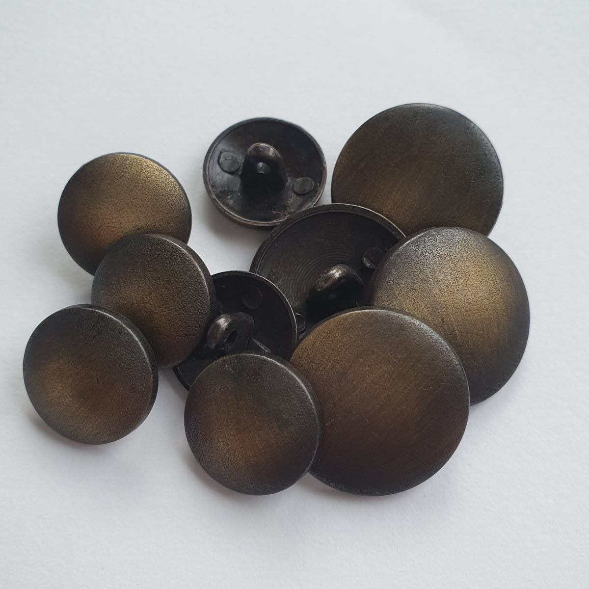 Brushed Antique Brass Shank – Buttonmania