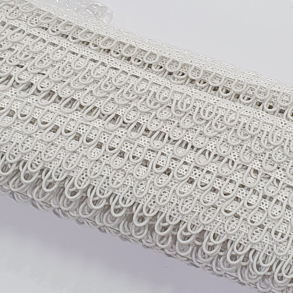 Bridal Loops / Rouleau Loops / Ivory / per metre – Buttonmania