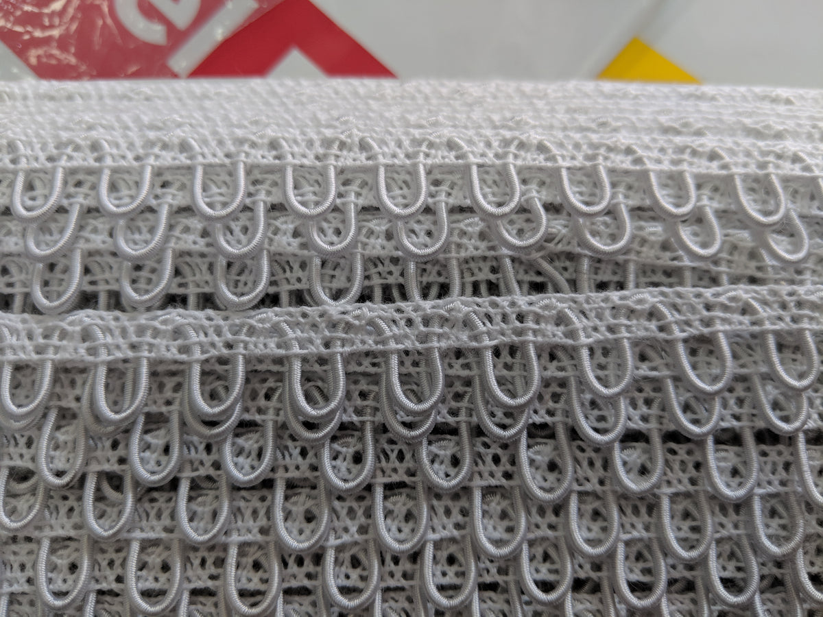 Bridal Loops / Rouleau Loops / White / per metre – Buttonmania