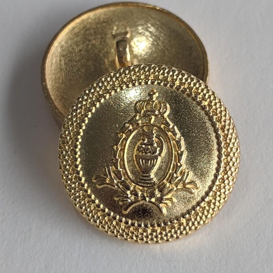 Button Crest and crown Blazer Button / Brass / Matte – Buttonmania