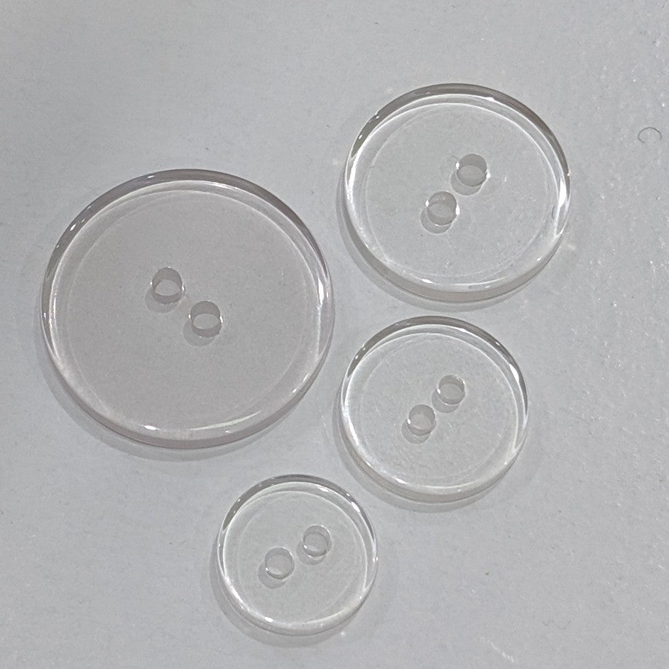 Button Clear / 2-hole / Placket Button – Buttonmania