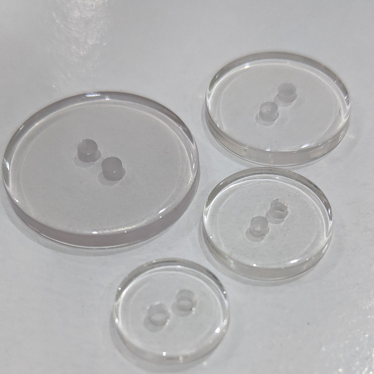Button Clear / 2-hole / Placket Button – Buttonmania