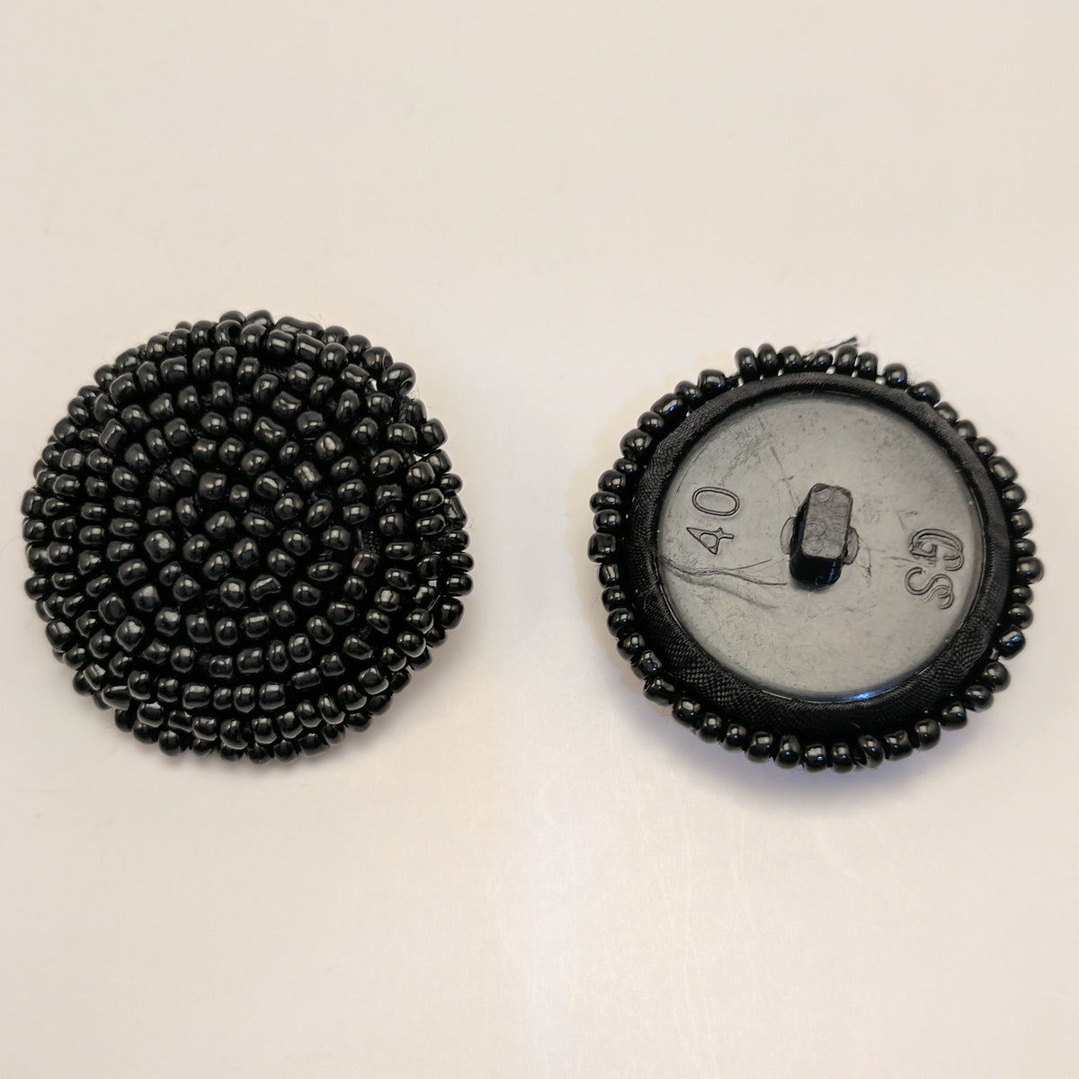 Black Beaded / Handmade / Shank – Buttonmania