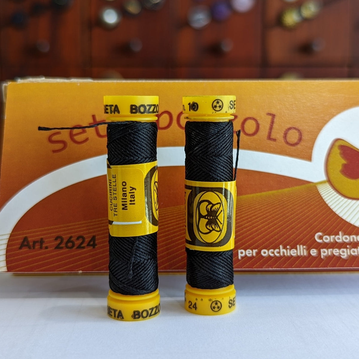 Black #nero - Seta Bozzolo Buttonhole Silk Twist / 10m spool – Buttonmania