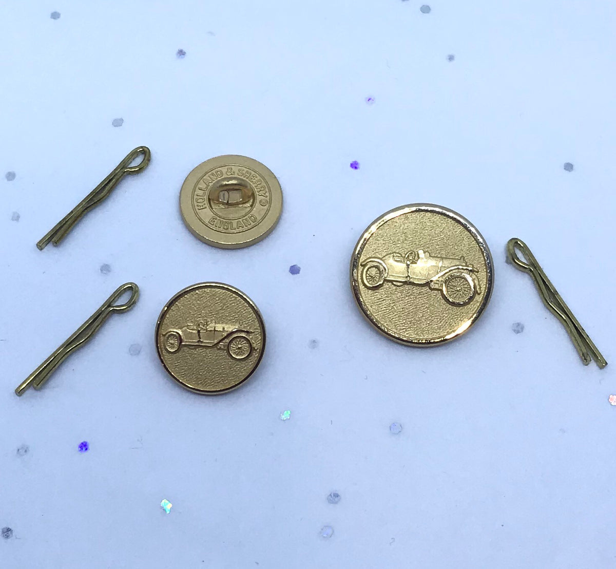 Button Bentley vintage car Blazer Button / Gilt / Matte – Buttonmania