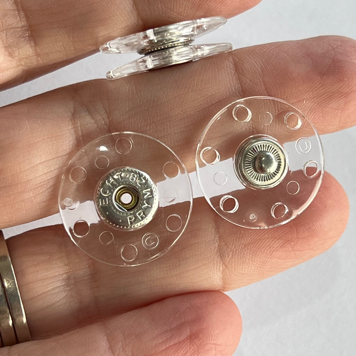 Plastic Snap fasteners / Metal Centre – Buttonmania