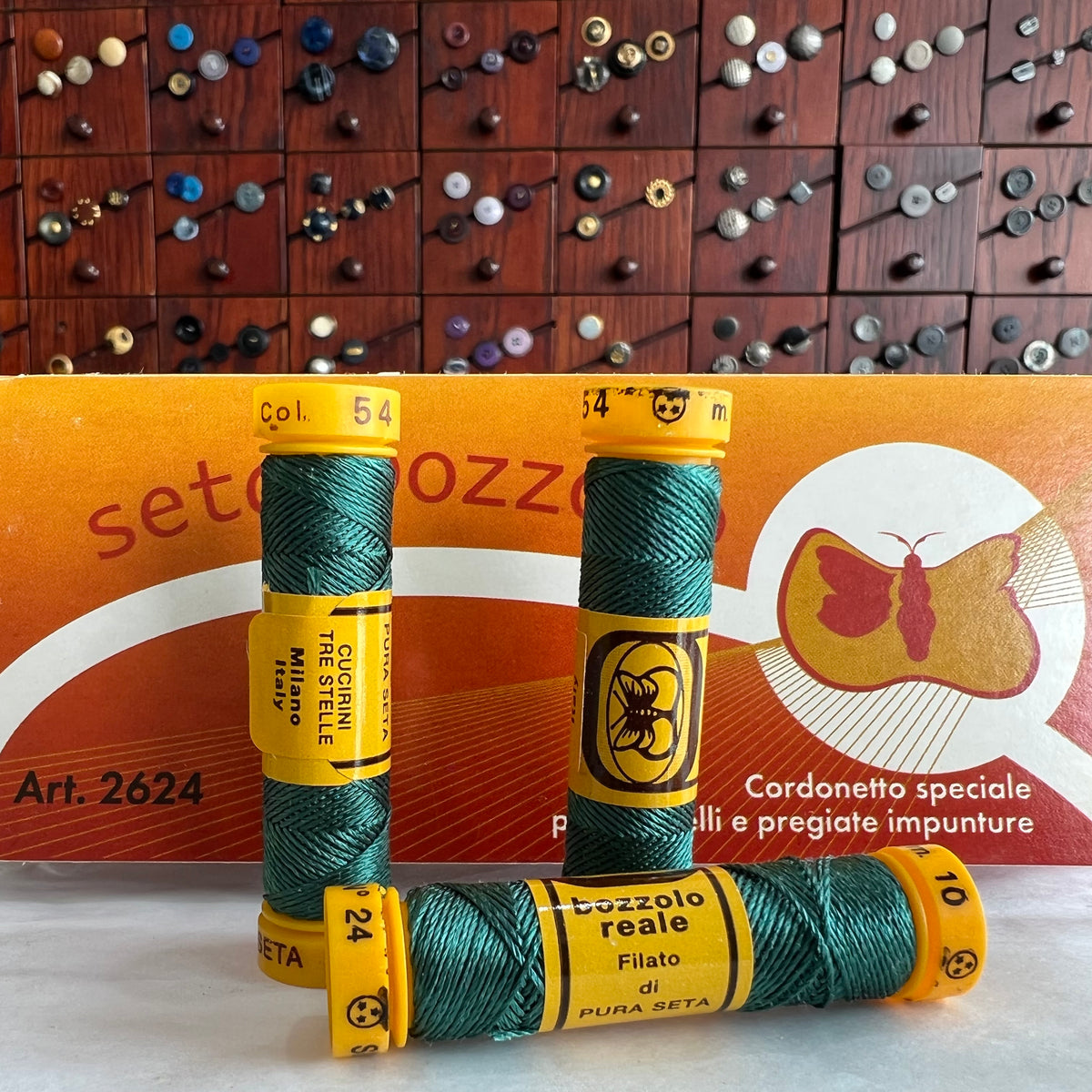 Teal #054 - Seta Bozzolo Buttonhole Silk Twist / 10m spool – Buttonmania